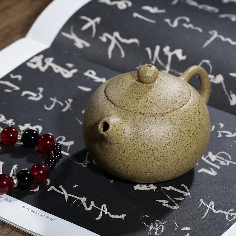 Clay West Lake Sesame Segment Mud Yellow Xi Shi Pot - Handmade Yixing ...